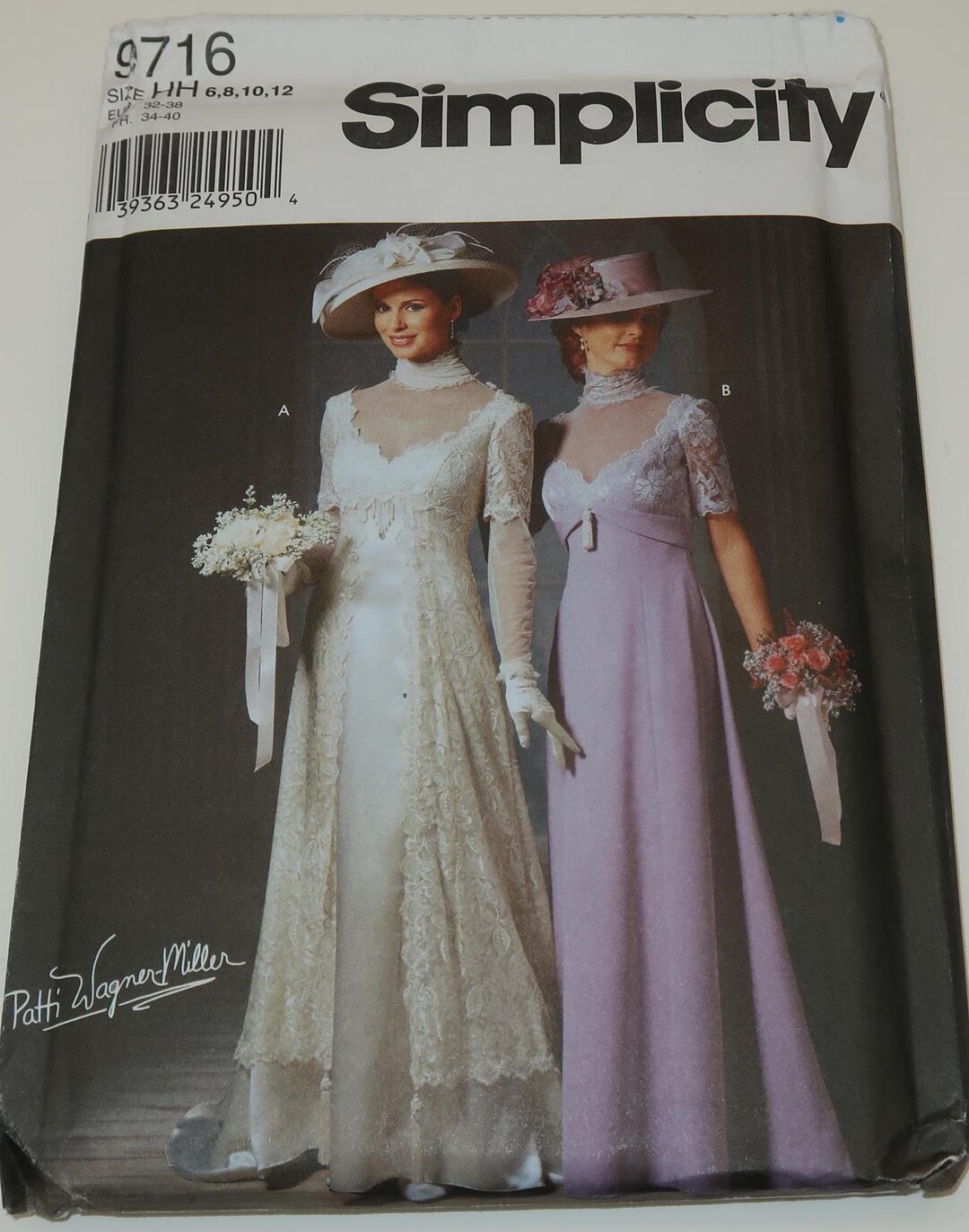 Uncut 6-12 Simplicity 9716 Gown Pattern - Etsy