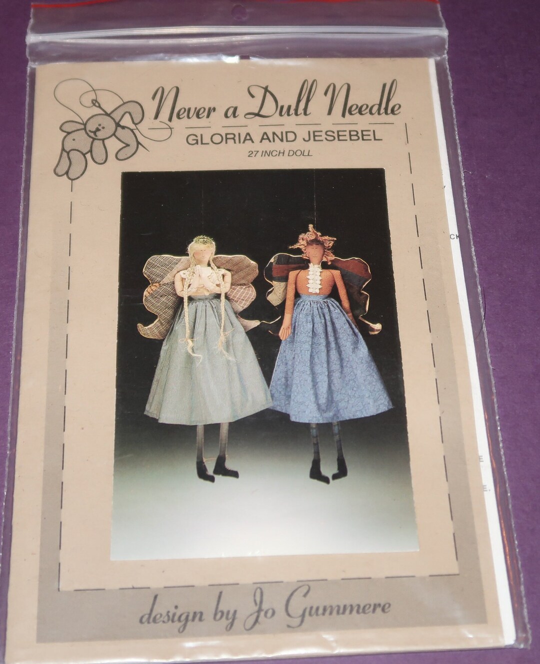 Uncut Gloria and Jesebel 27 Inch Dolls Pattern by Never a Dull - Etsy