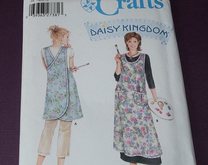 Uncut Daisy Kingdom S-XL Simplicity 5201 Misses Apron Pattern in 2 ...