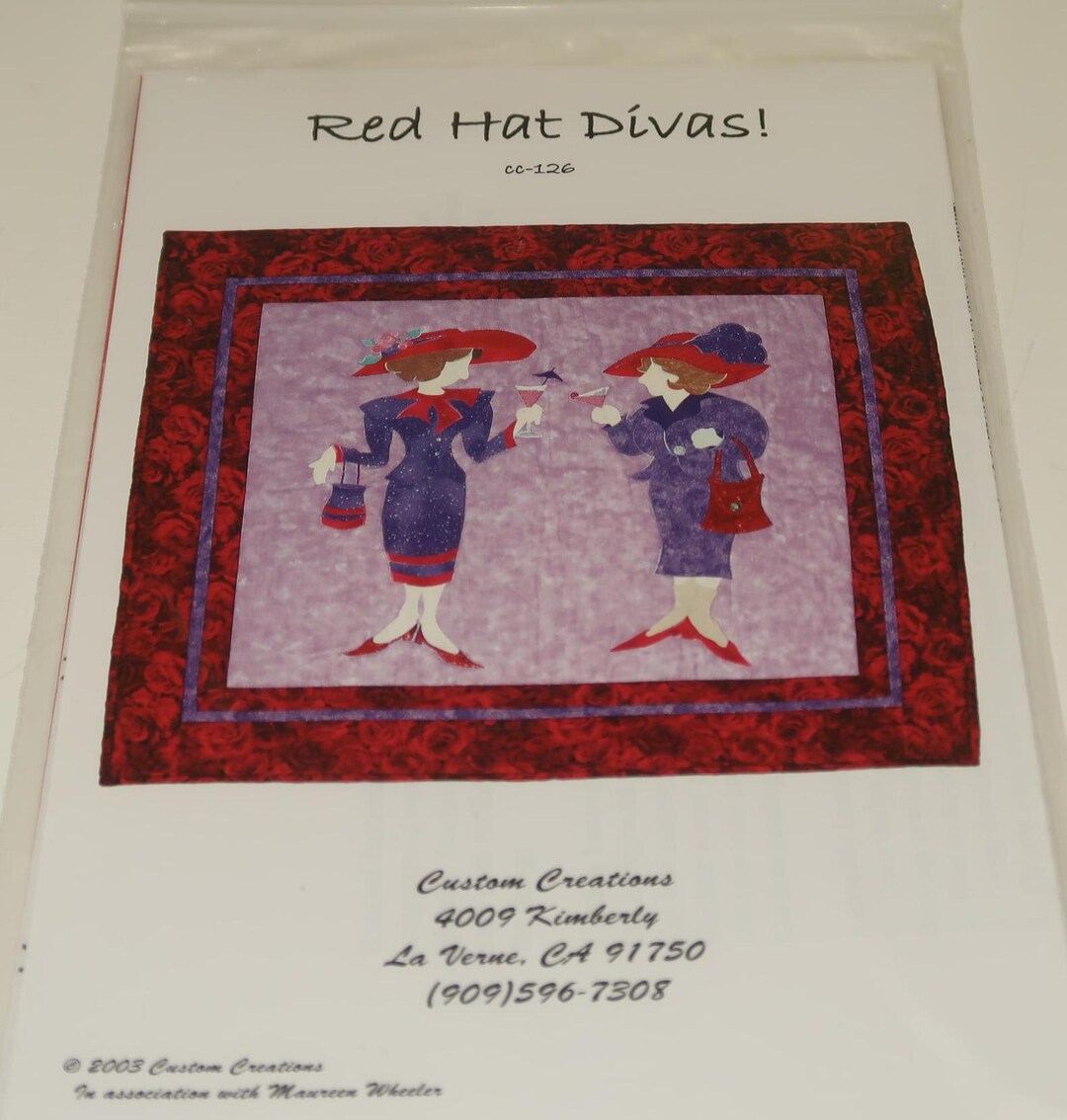 Uncut "red Hat Divas Quilt Pattern - Etsy