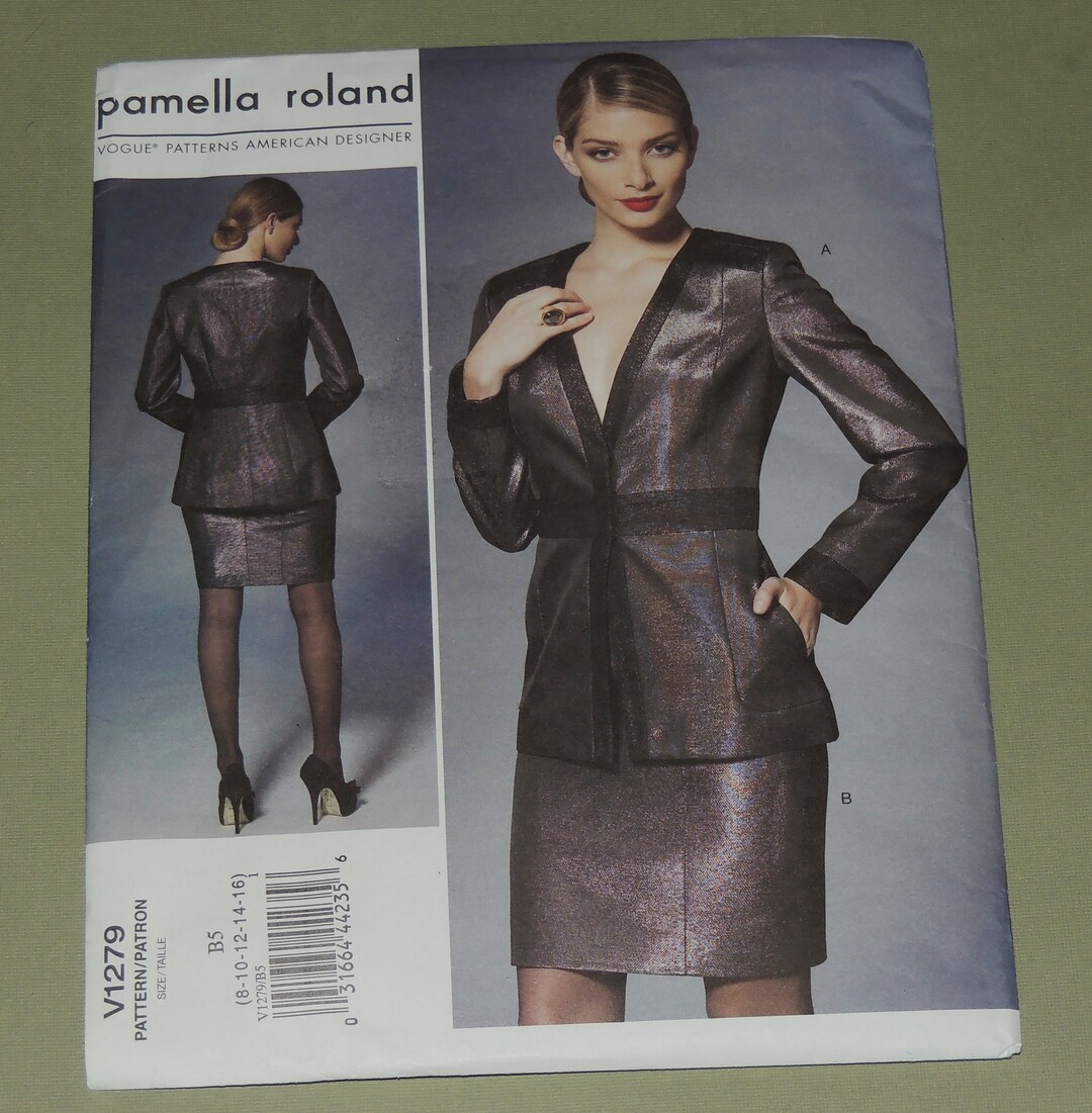 Uncut 8-16 Vogue 1279 Pamella Roland American Designer Pattern - Etsy