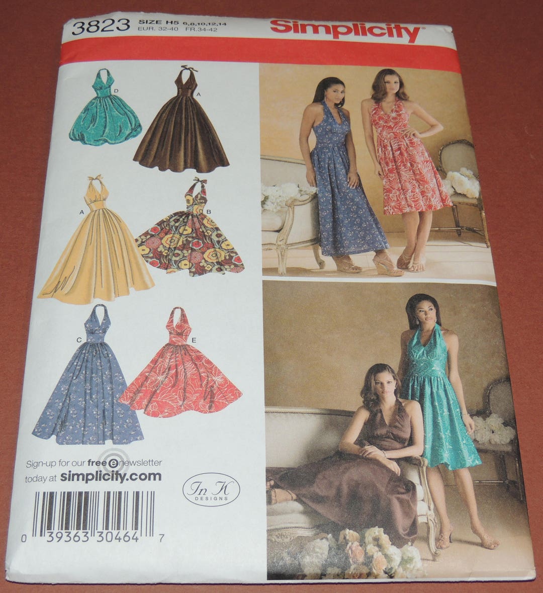 Uncut 6-14 Pin up Girl Halter Dress Simplicity 3823 - Etsy