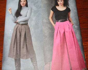 Uncut 18-20-22 Vogue 8269 Misses Top, Skirt, Shorts and Pants Pattern ...
