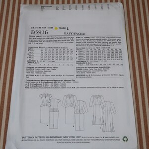 Uncut 16-24 Butterick 5916 Dress Pattern - Etsy