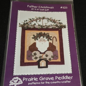 Uncut Father Christmas Wall Quilt Pattern - Etsy