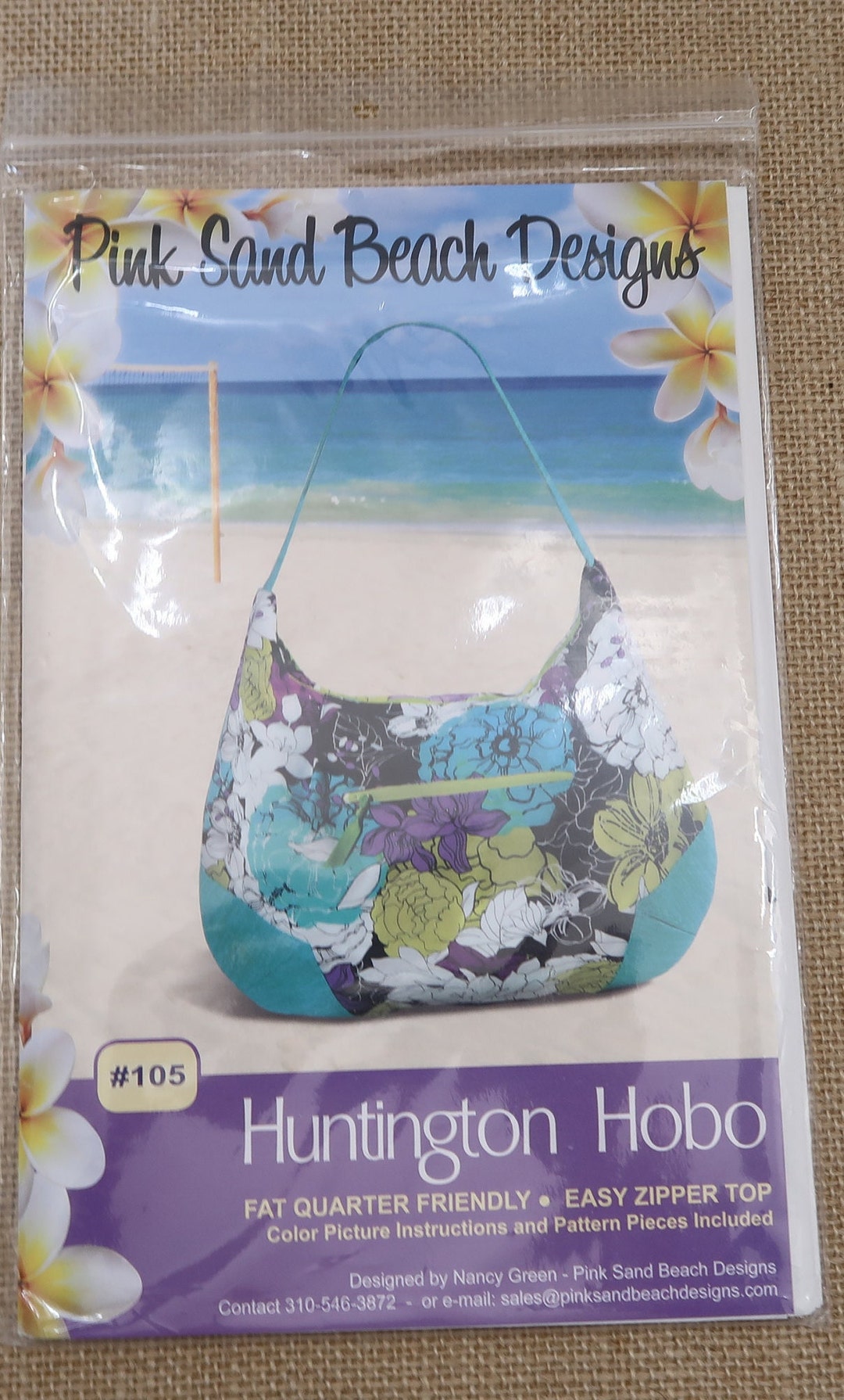 Uncut Huntington Hobo 105 Fat Quarter Friendly, Easy Zipper Top Bag by ...