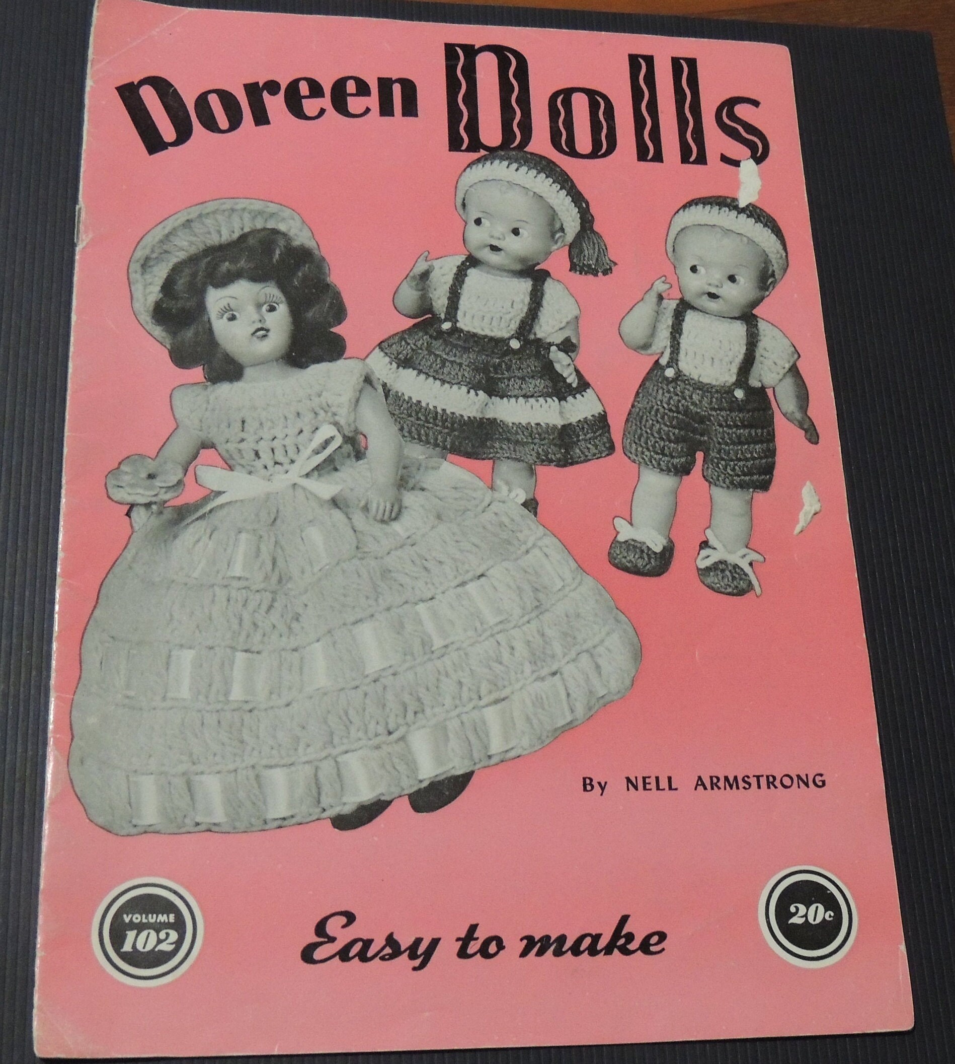1951 DOREEN Dolls by Nell Armstrong 15 pages Crochet Doll | Etsy