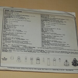 Uncut 1983 Brooke/barbie Clothing Pattern Mccalls 8727 - Etsy