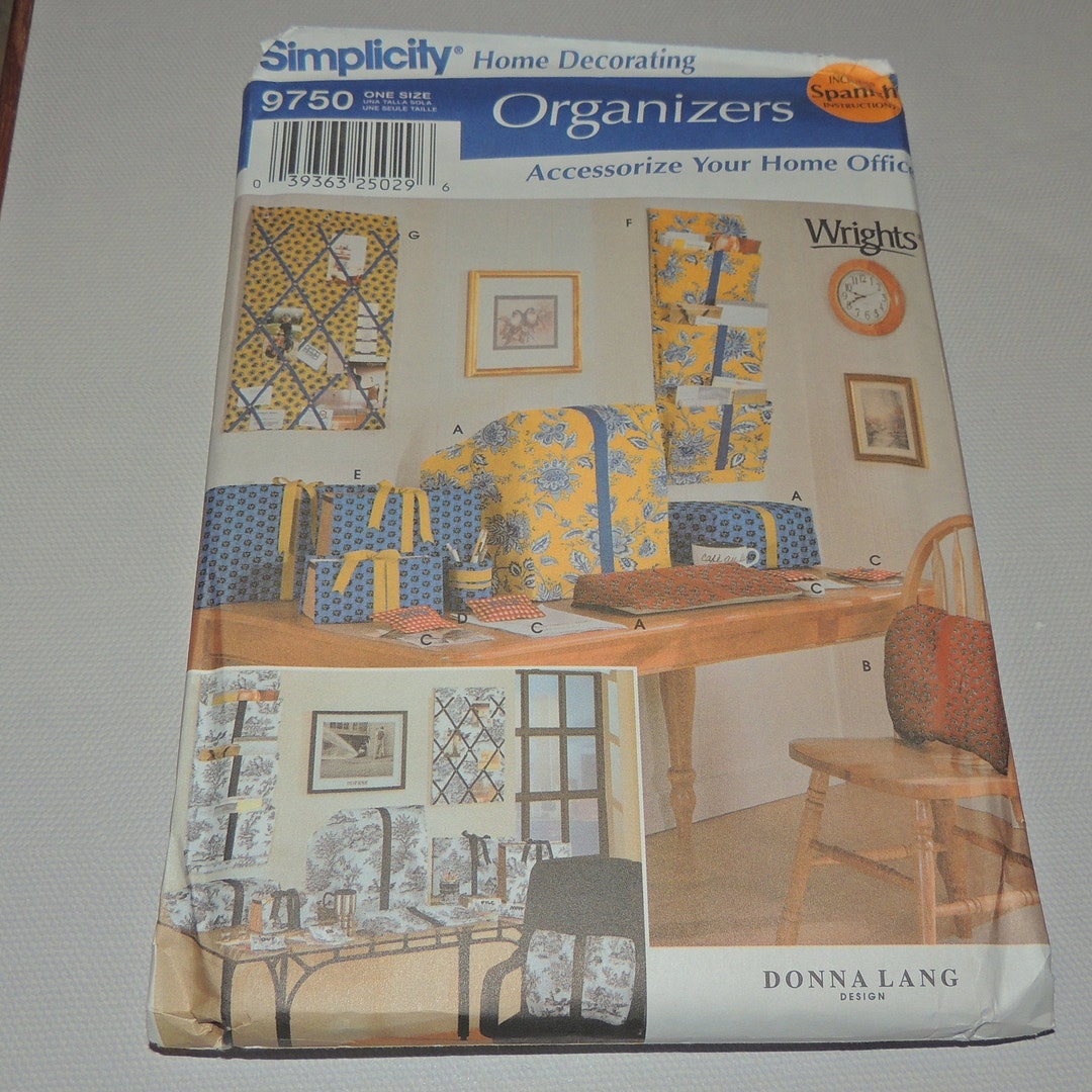 Uncut Simplicity 9750 Home Office Accessories Pattern - Etsy