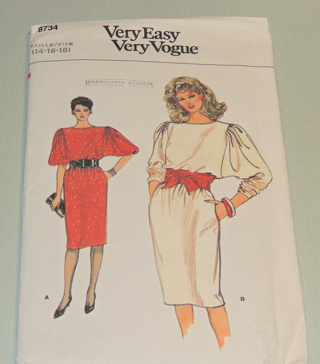 Uncut 14-16-18 Very Easy Vogue 8734 - Etsy