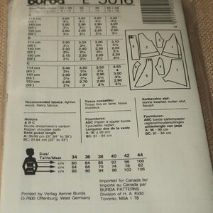 Uncut 8-18 Burda Super Easy 5016 Swing Coat Pattern - Etsy