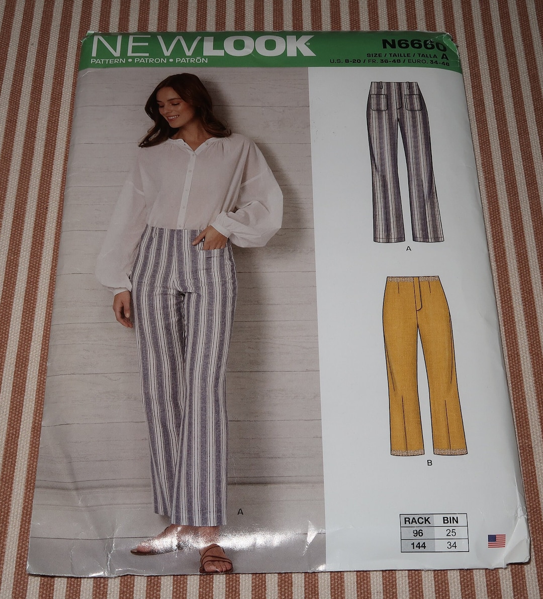 Uncut 8-20 New Look 6660 Pants Pattern - Etsy