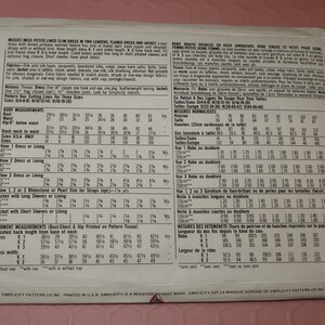 Uncut 10-14 Simplicity 8128 Misses/petite Lined Slim Dress in 2 Lengths ...