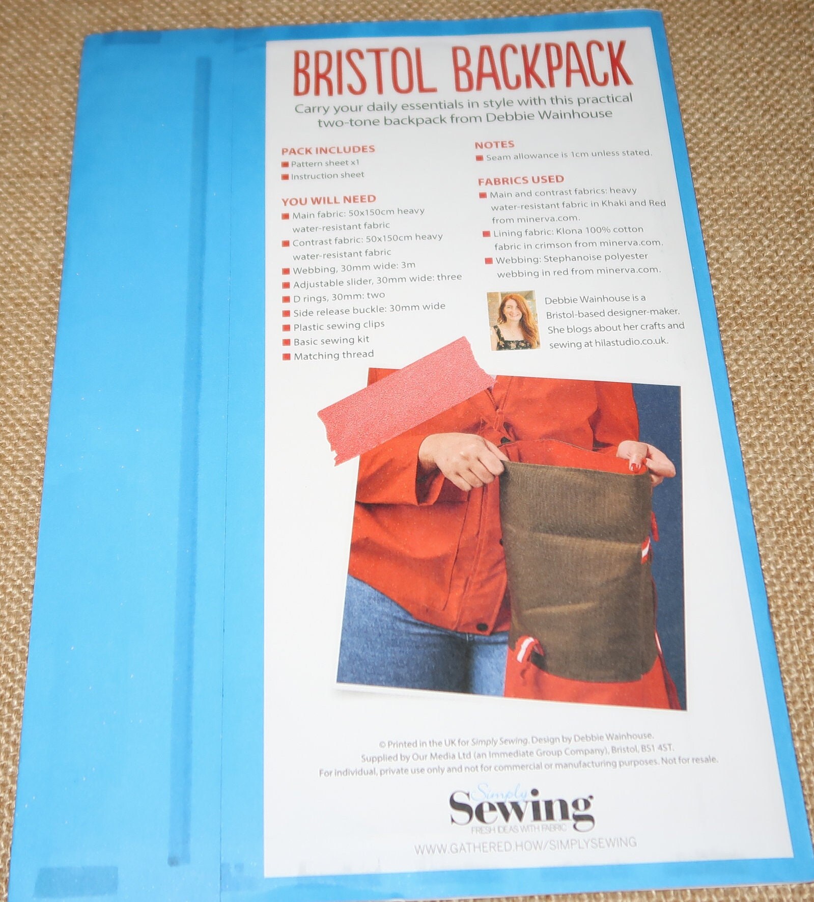 Uncut Bristol Backpack Simply Sewing Pattern - Etsy