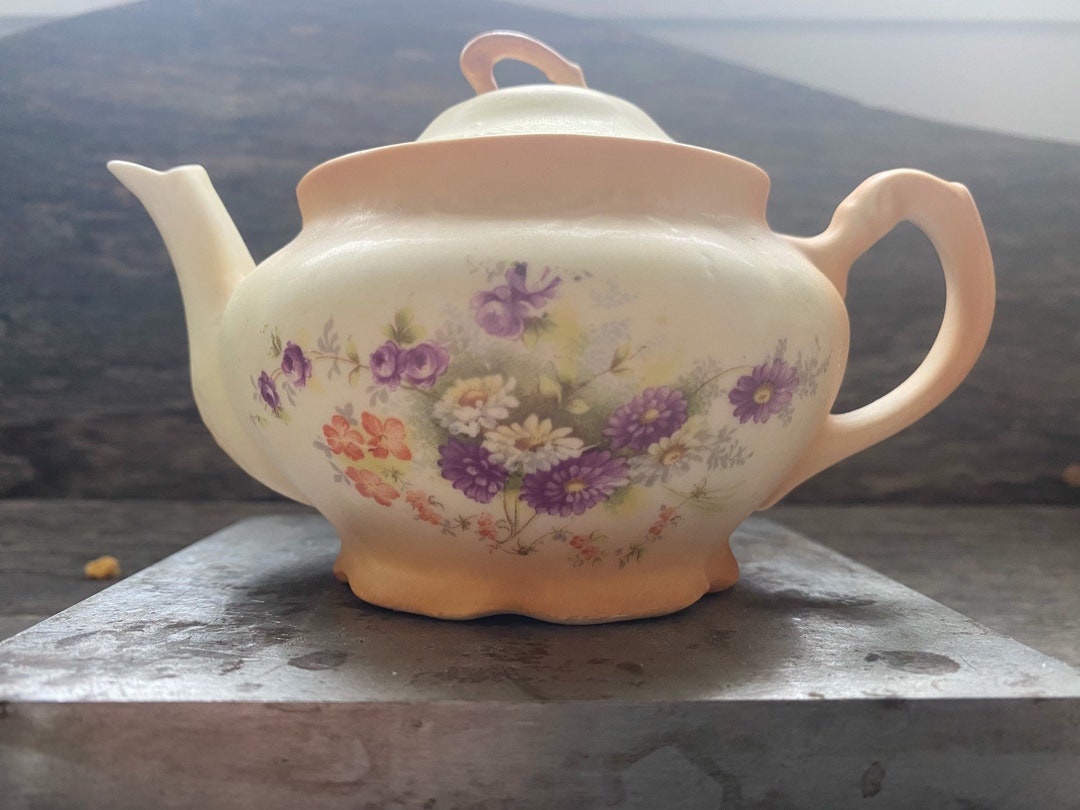 Rare Antique Miniature Teapot, Collectible China Teapot, Hand-painted ...