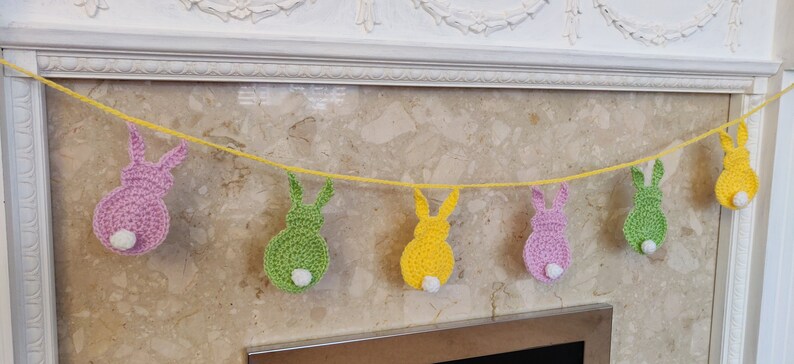 Rainbow Bunny Garland Crochet Garland Rabbit Garland - Etsy