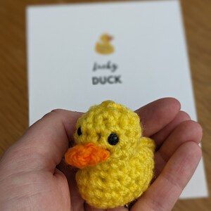 Lucky Duck Card, Good Luck Gift, New Job, New Home, Exams, Yellow ...