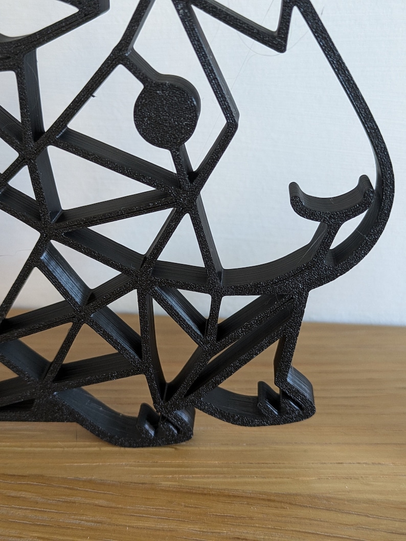 3D Printed Geometric Guinea Pig Figurine, Pet Memorial Keepsake - Etsy