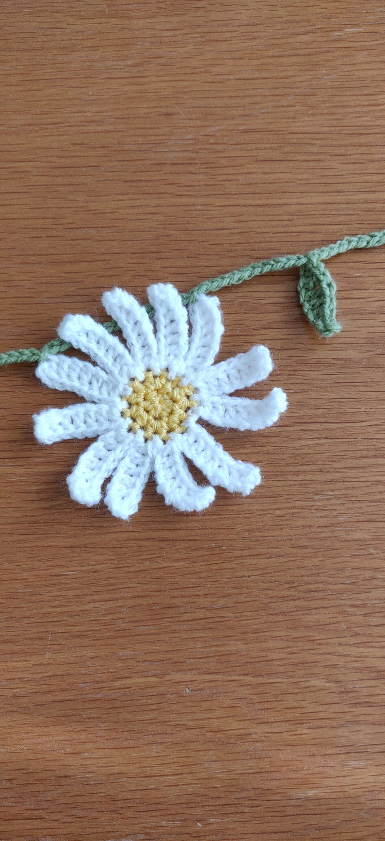 Daisy and Bee Garland Summer Garland Crochet Daisy Chain - Etsy