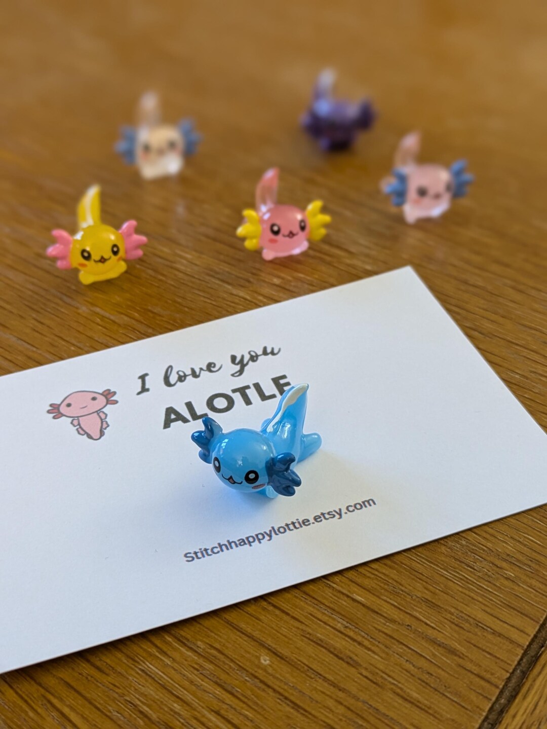 I Love You Alotle, Axolotl Pocket Hug, Salamander, Mini Axolotl ...