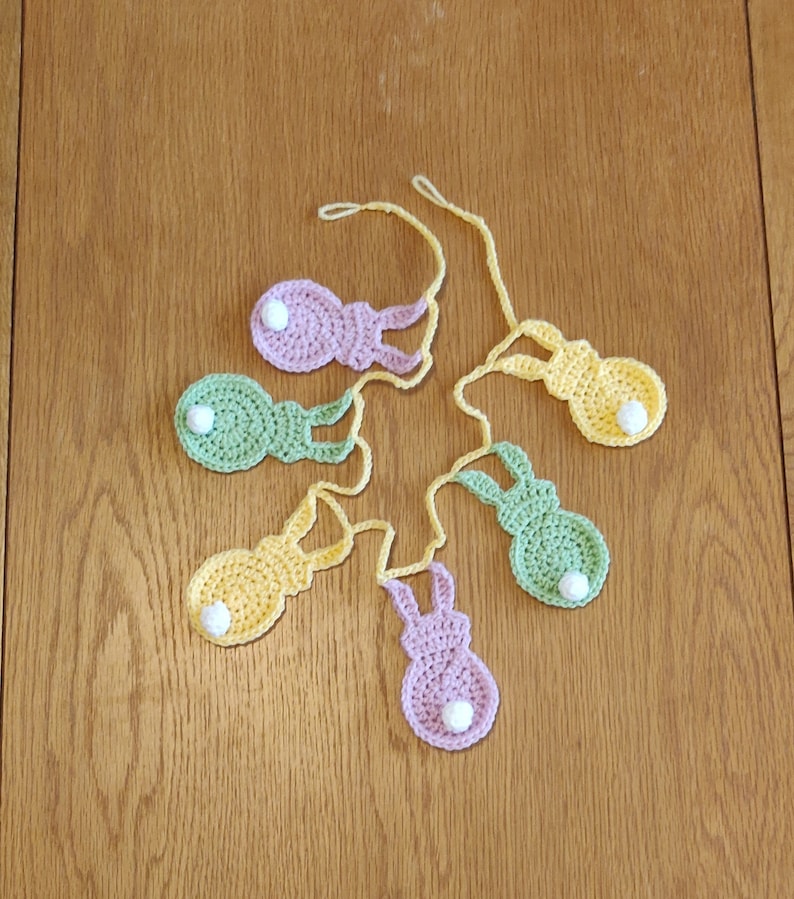 Rainbow Bunny Garland Crochet Garland Rabbit Garland - Etsy