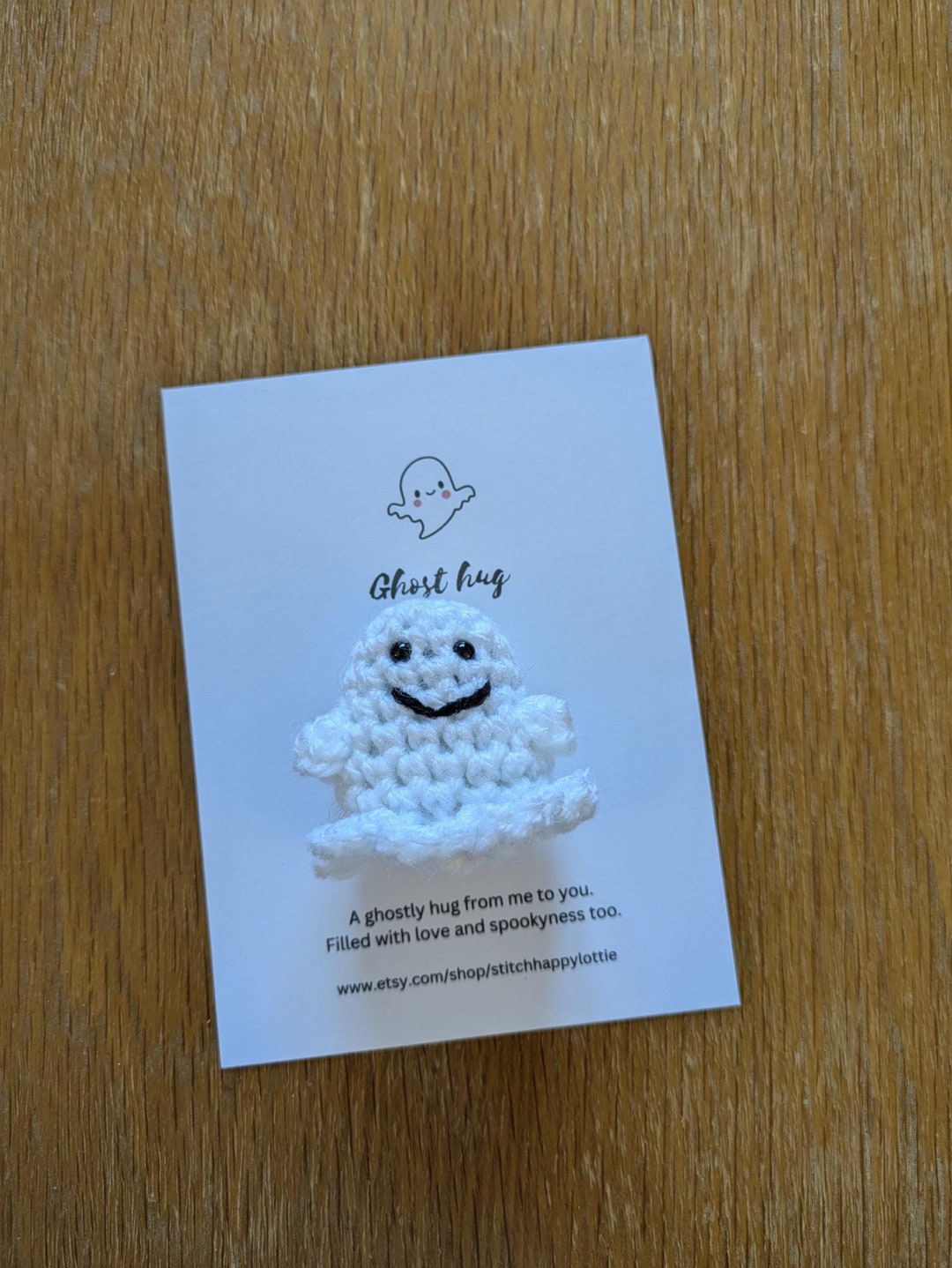 Mini Ghost Pocket Hug, Halloween Spooky Gift, Trick or Treat, Crochet ...