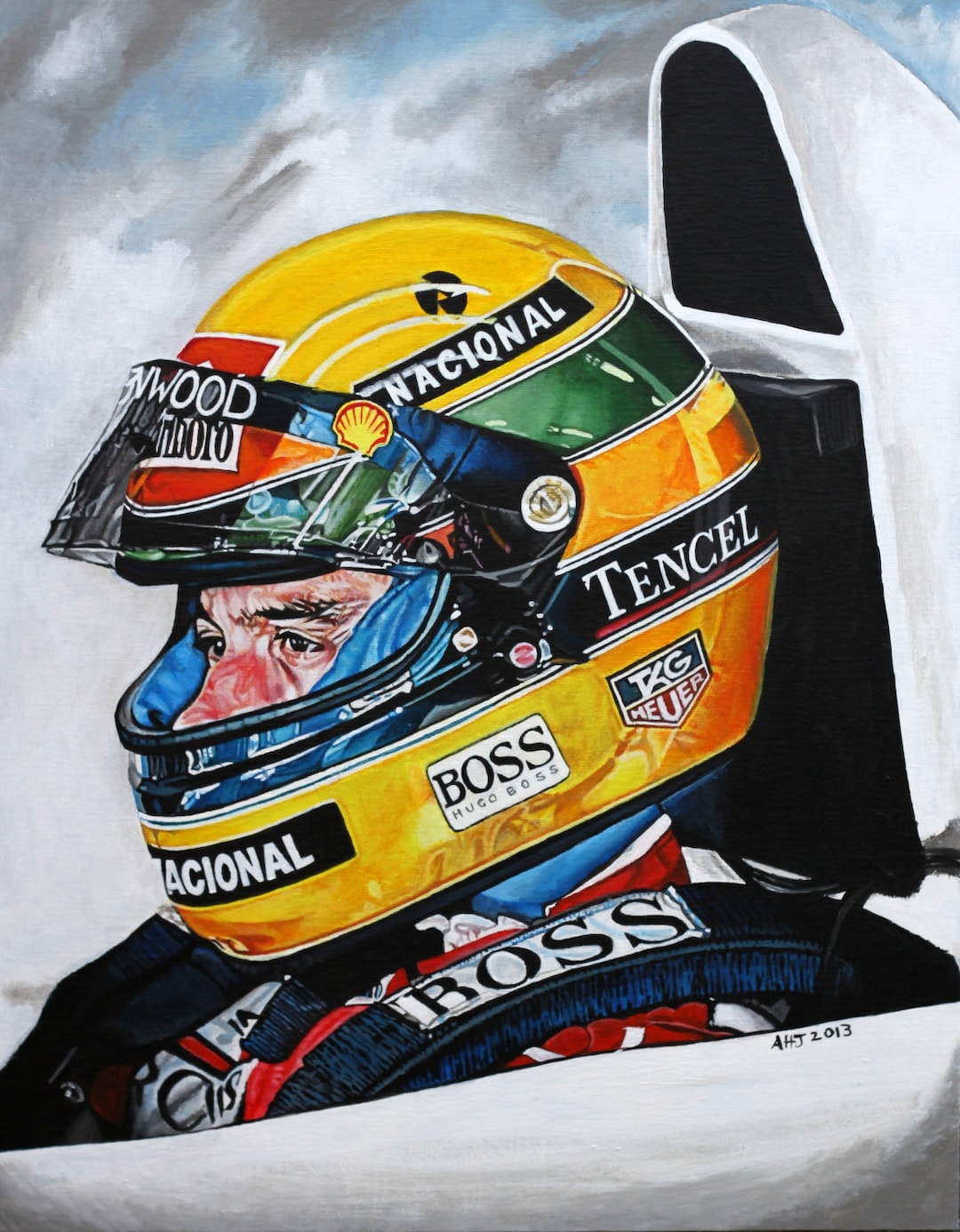 Ayrton Senna, Formula One, a Fine Art Print Taken From My Original ...