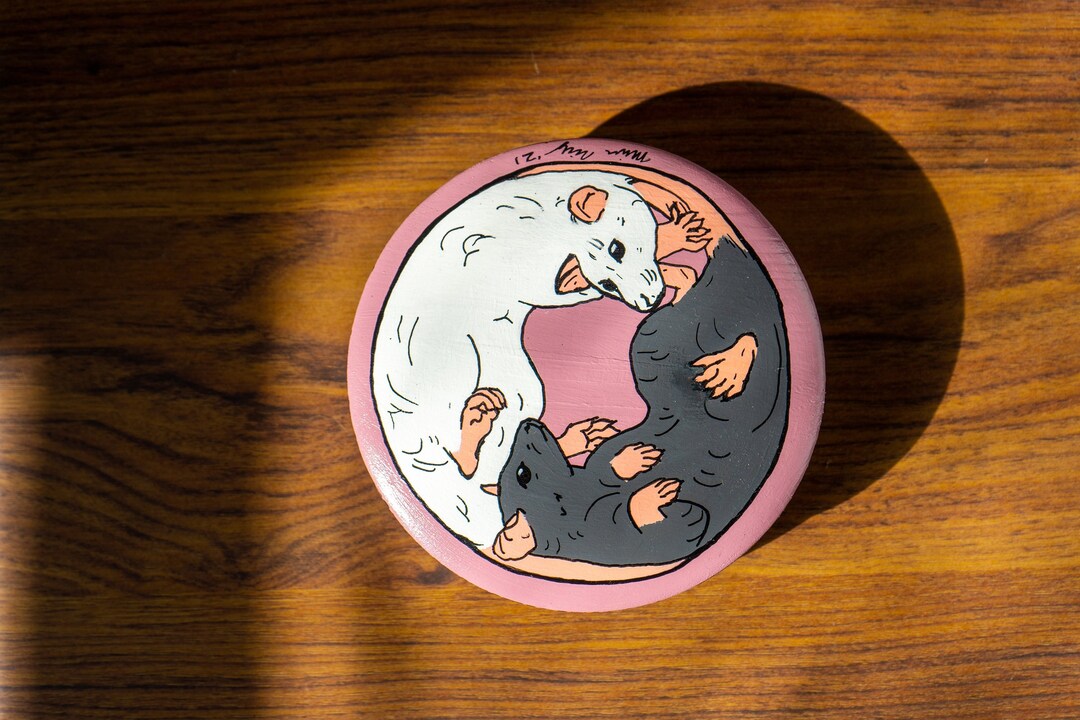 Hand Painted Rat Box - Etsy