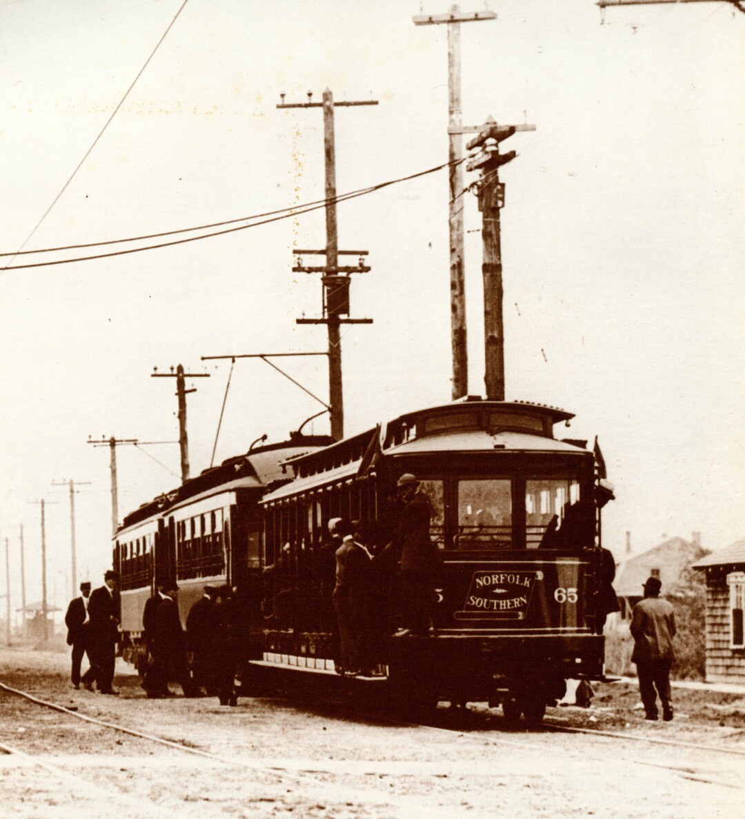 Norfolk and Southern Trolley Station, Virginia Beach, Circa 1920 ...