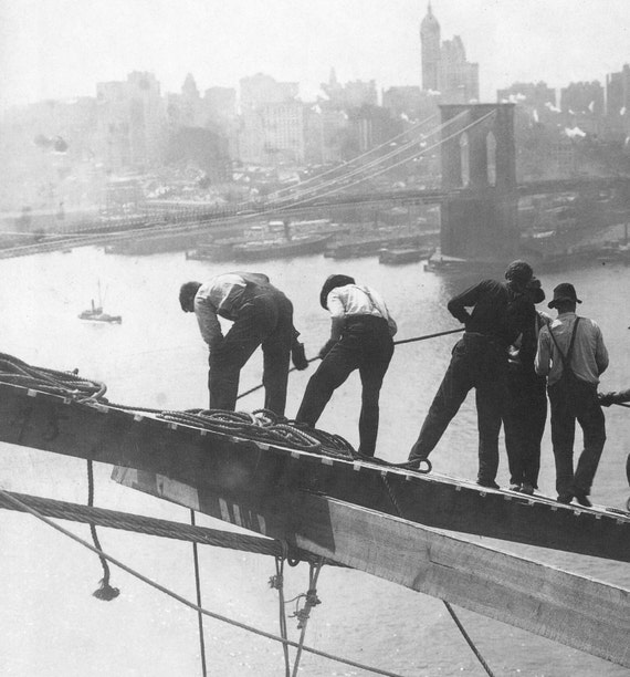 Brooklyn Bridge Construction Wallpaper
