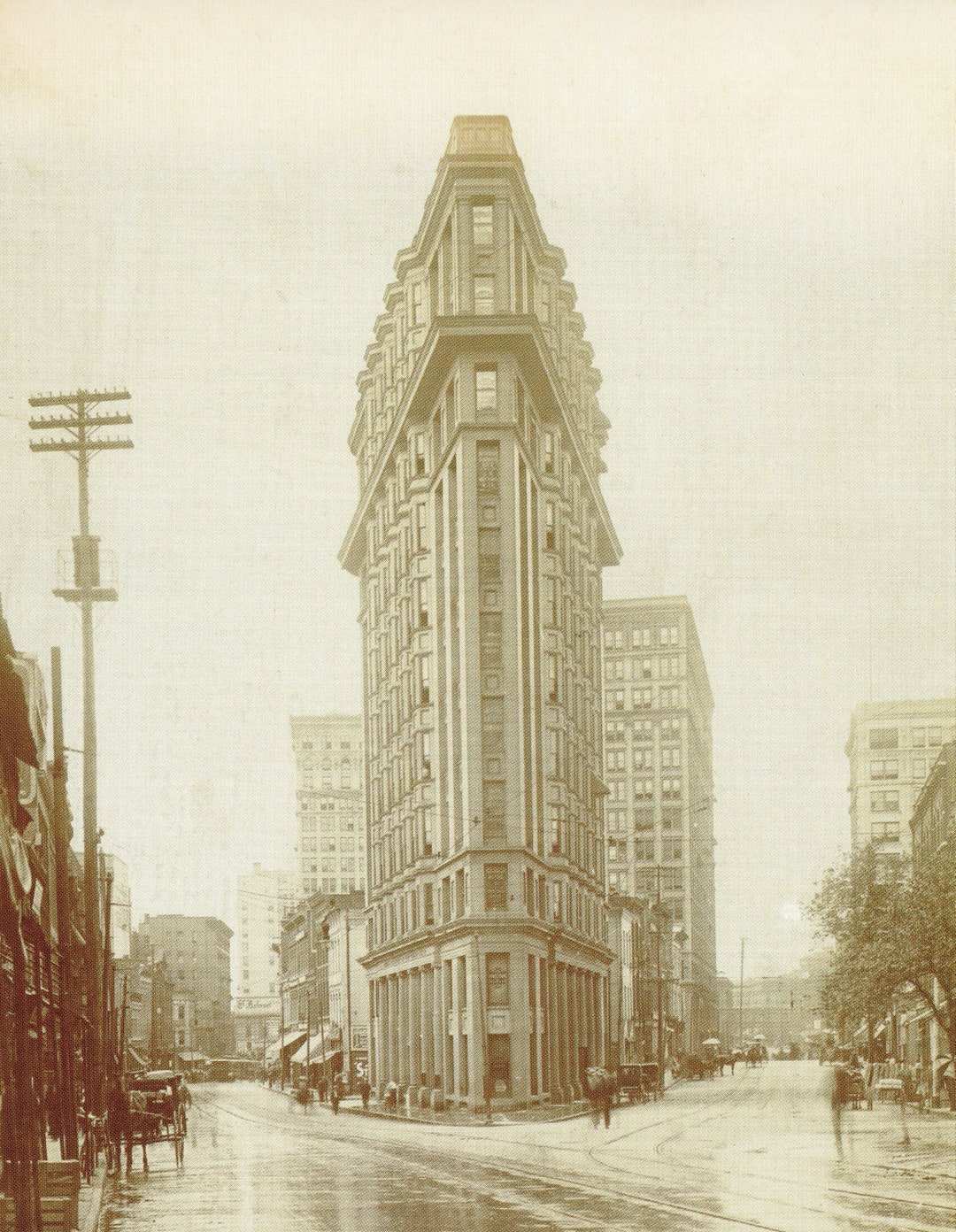 FLAT IRON Building Atlanta, Georgia GA Flatiron 1907 - Vintage Photo ...