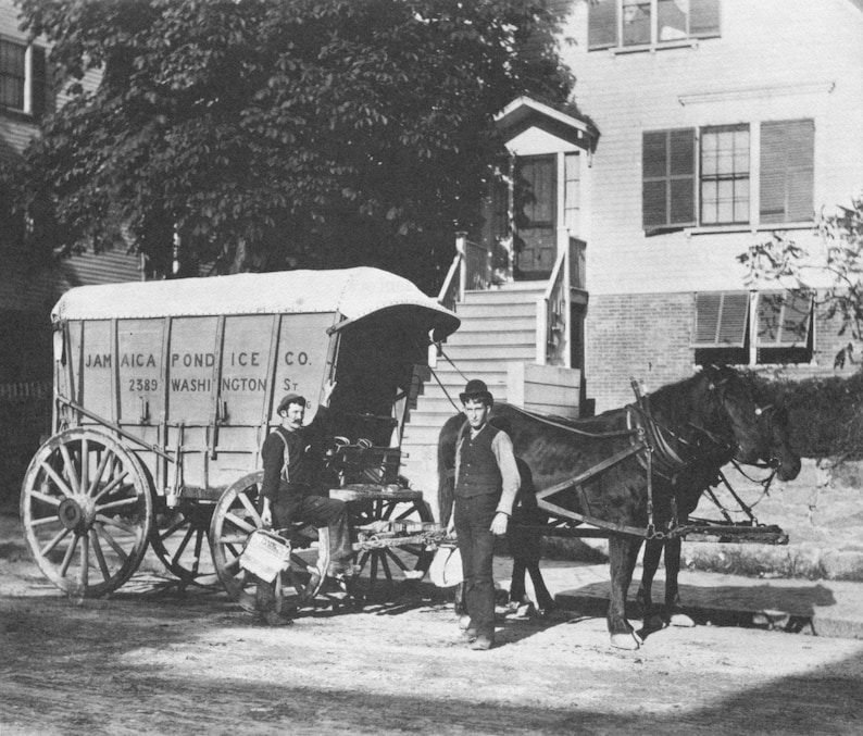 Jamaica Plain Ice Company Delivery Wagon Vintage Photo - Etsy