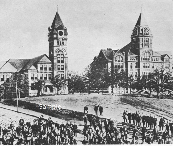 GEORGIA TECH in 1888 First Student Body Vintage Photo Art | Etsy
