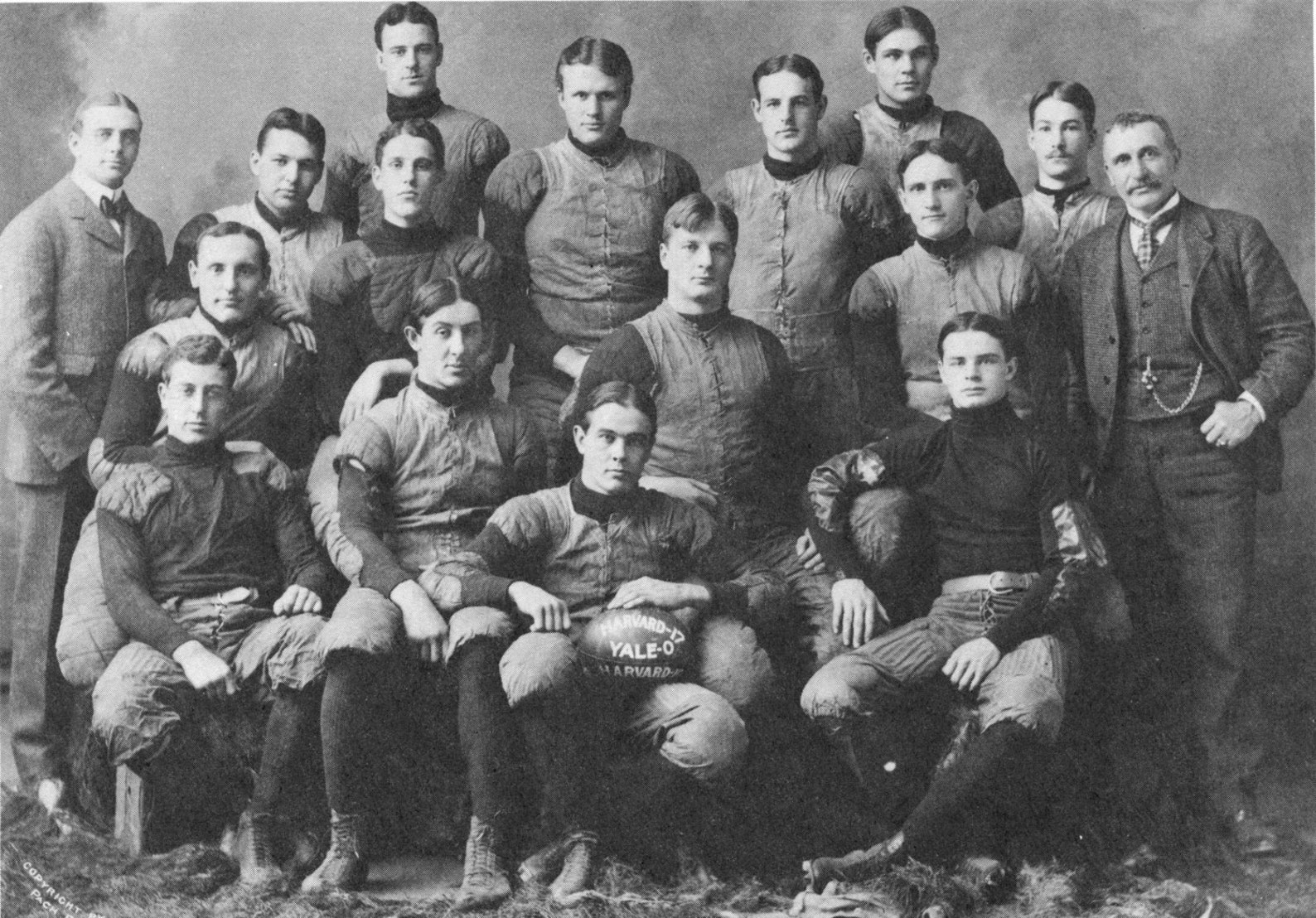 HARVARD UNIVERSITY CRIMSON Football Team in 1898 Vintage Photo Art ...