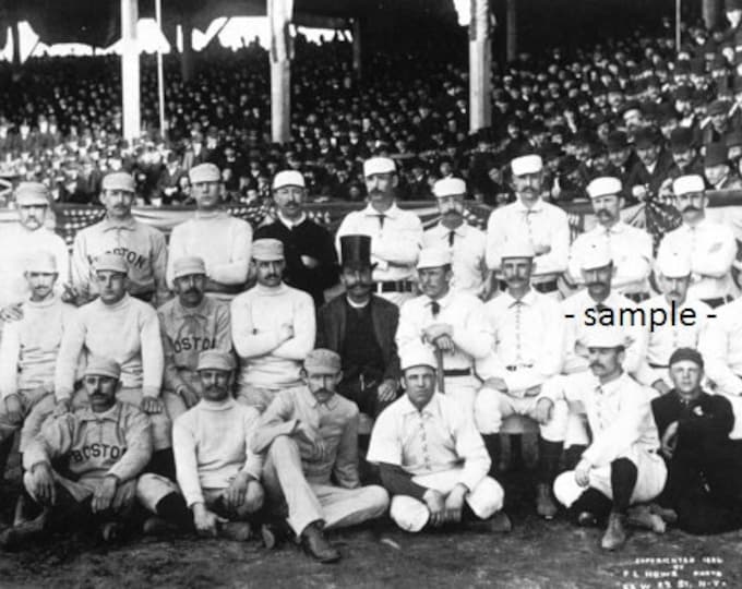 BOSTON MASS Boston Beaneaters Baseball Team in 1886 Vintage - Etsy