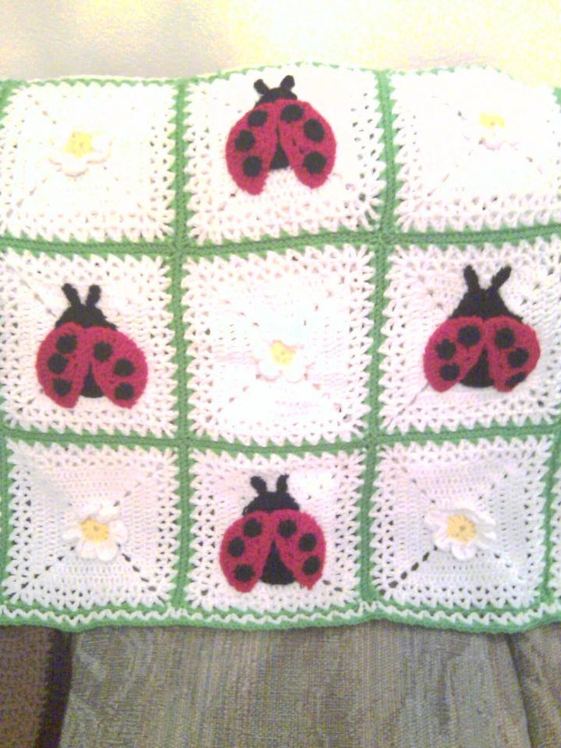 Lady Bug Afghan - Etsy