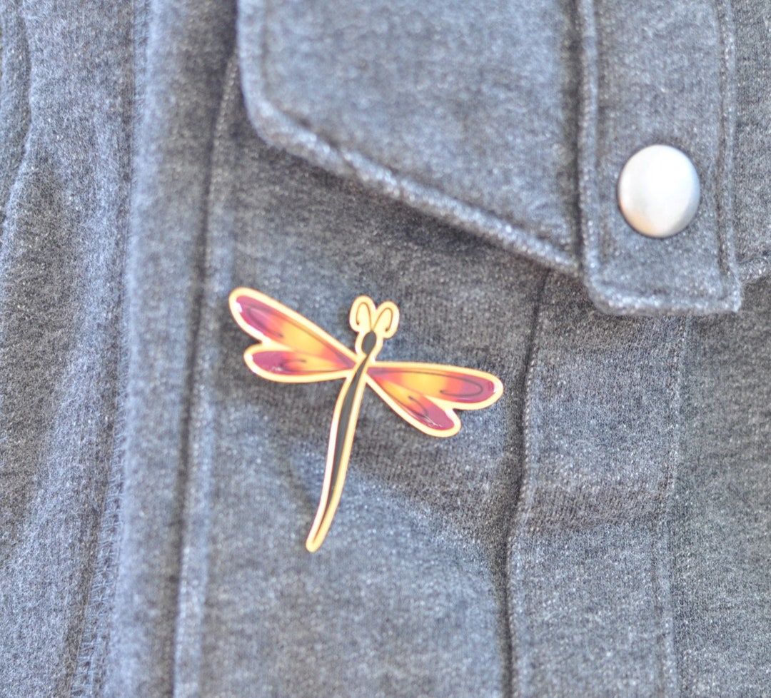 Dragonfly Bug Metal Pin With Clutch Back Attachments - Etsy