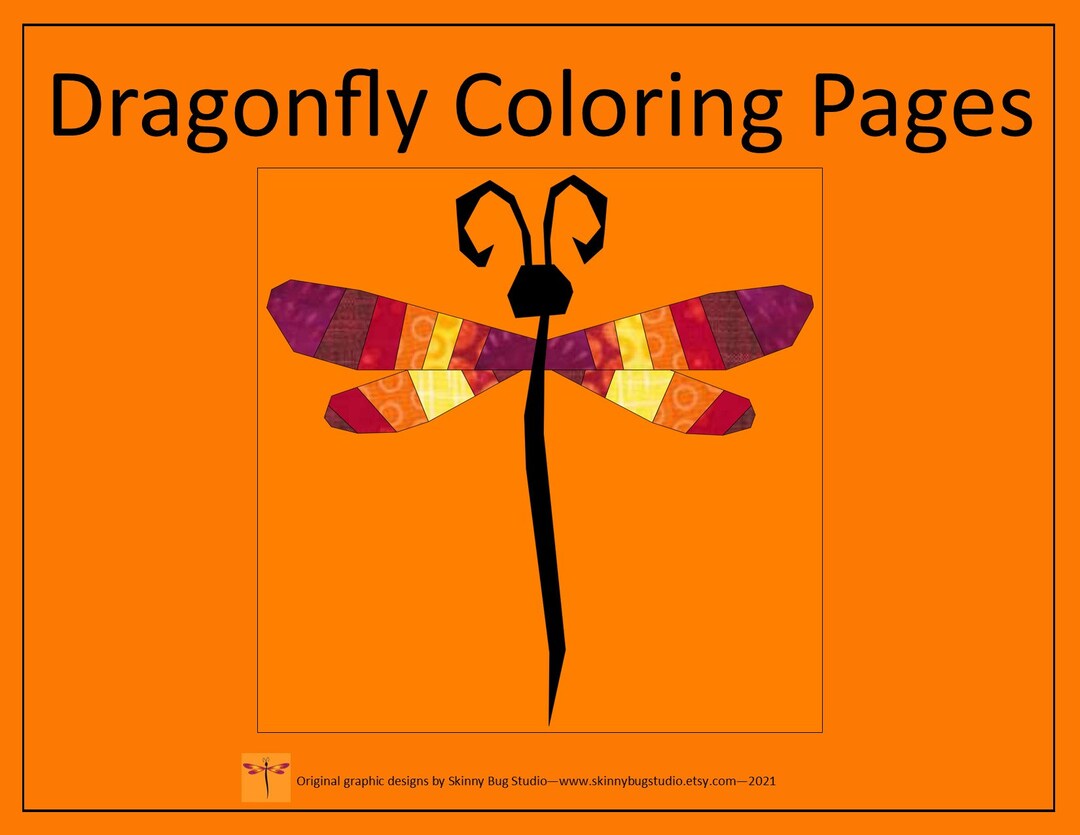 PDF Dragonfly Coloring Pages Graphic Design Printable Insect ...
