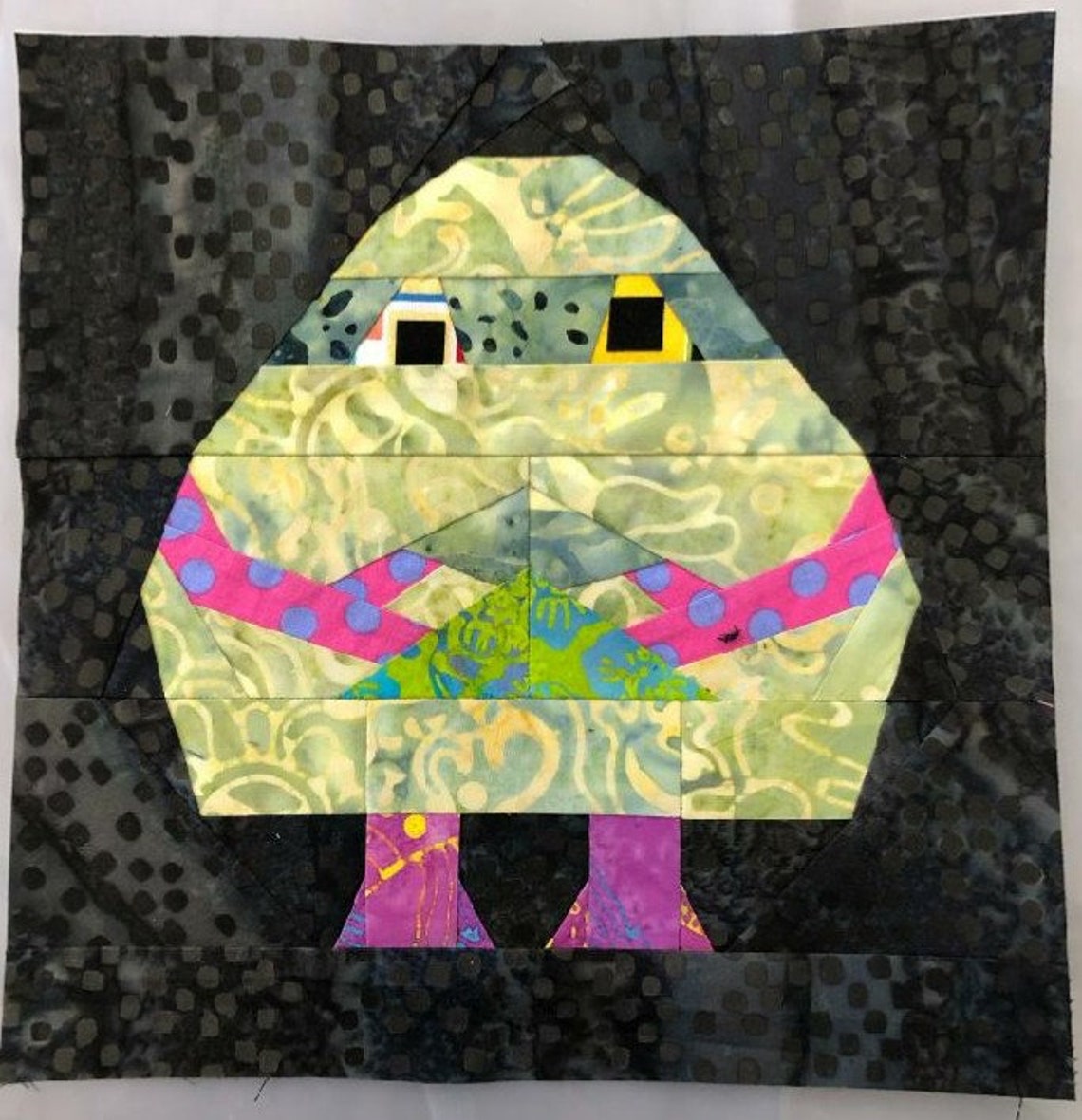 PDF Robot Quilt Block Pattern Foundation Paper Piecing | Etsy