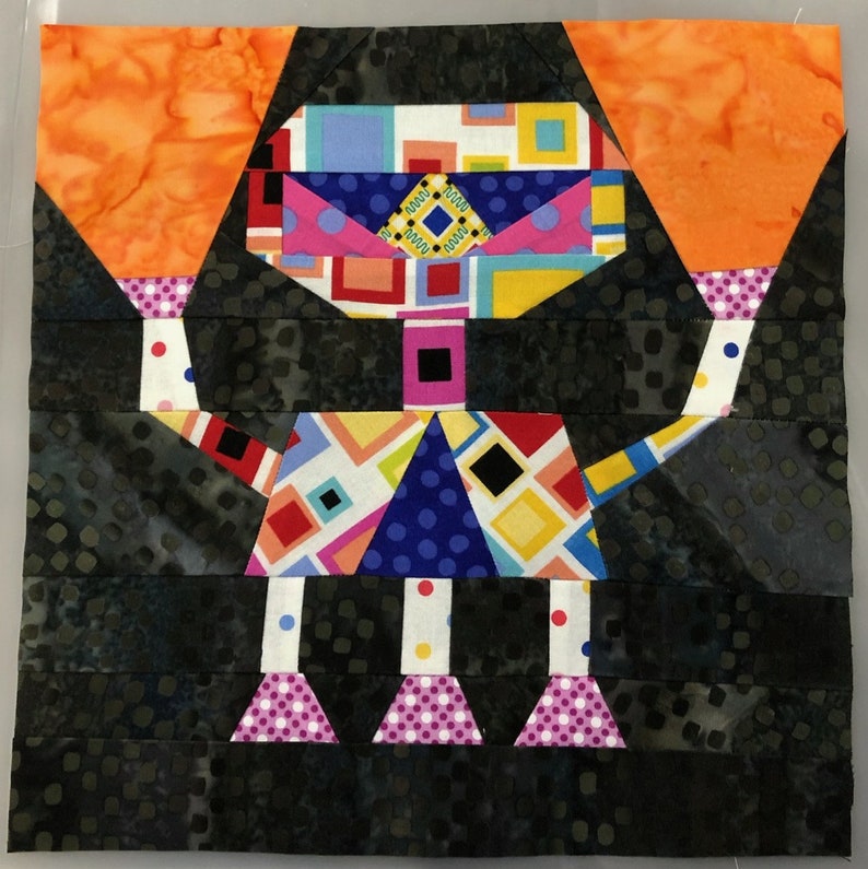 PDF Robot Quilt Block Pattern Foundation Paper Piecing - Etsy