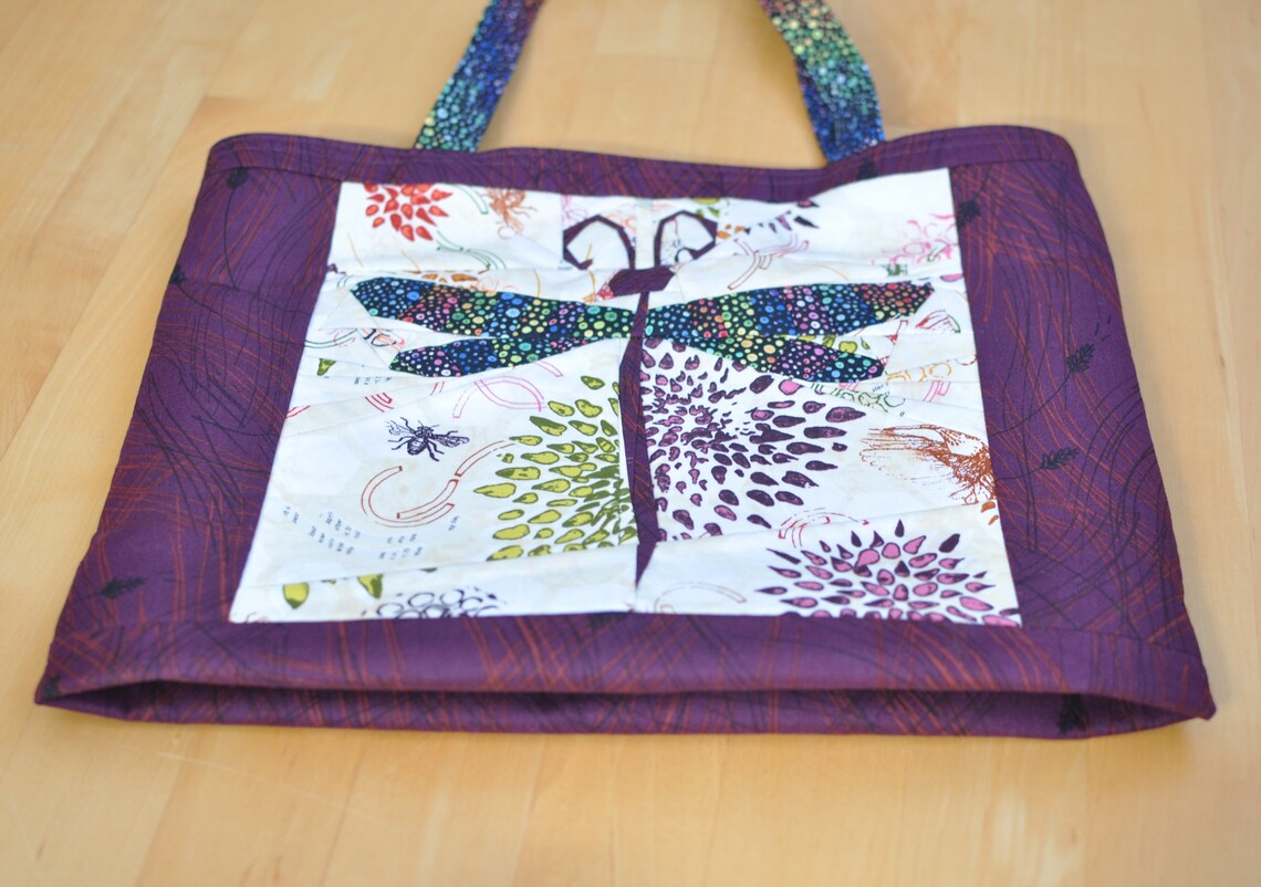 PATTERN: Dragonfly Tote Bag - PDF Download - Sewing Project - Quilt ...