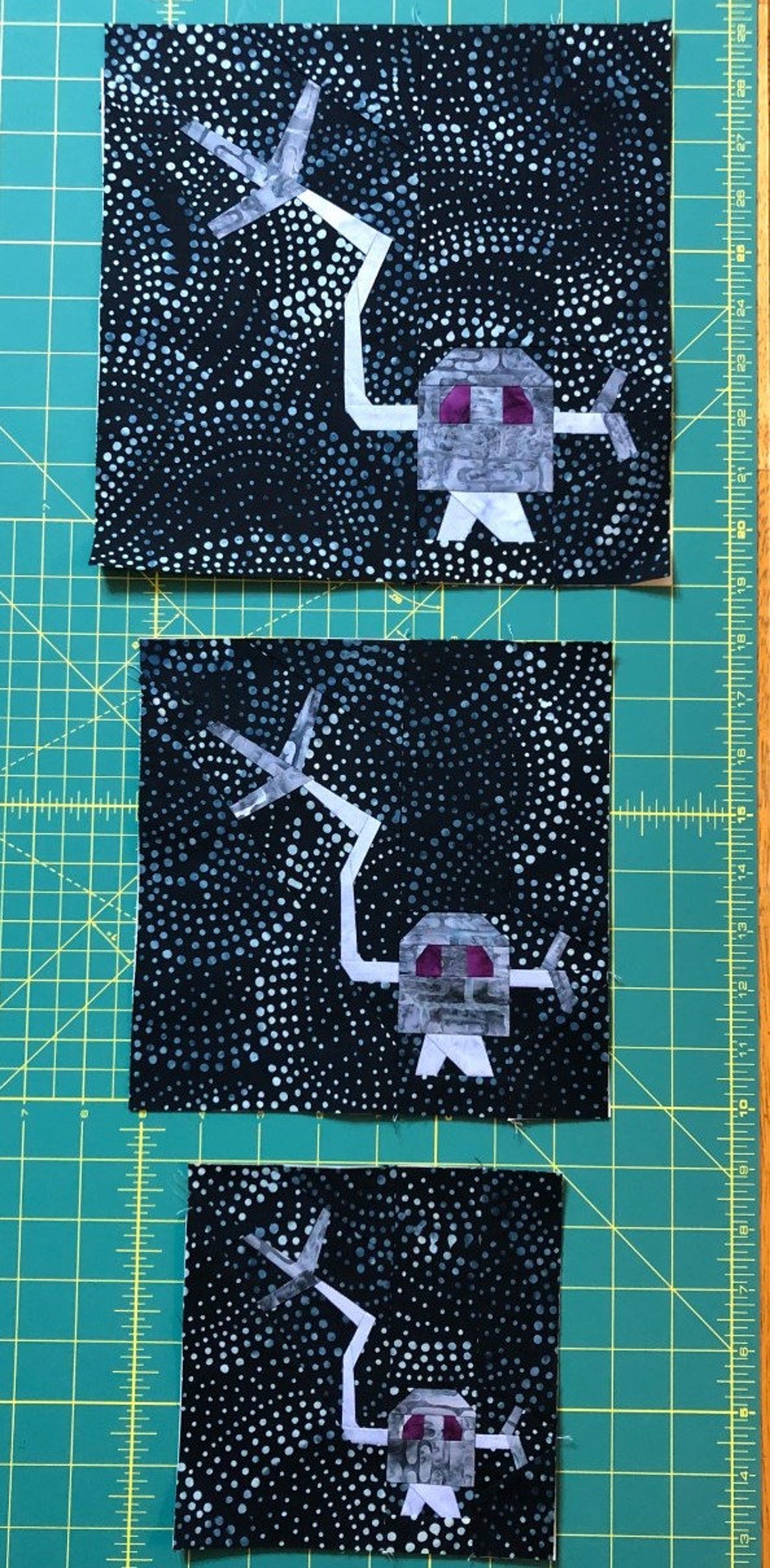 PDF Robot Quilt Block Pattern Foundation Paper Piecing - Etsy