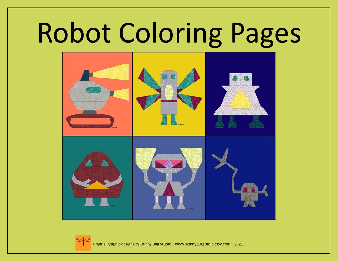 PDF Robot Coloring Pages Graphic Design Printable Science Fiction ...
