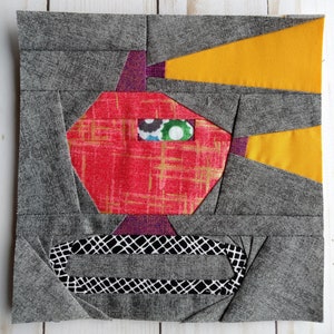 PDF Robot Quilt Block Pattern - Foundation Paper Piecing Pattern ...