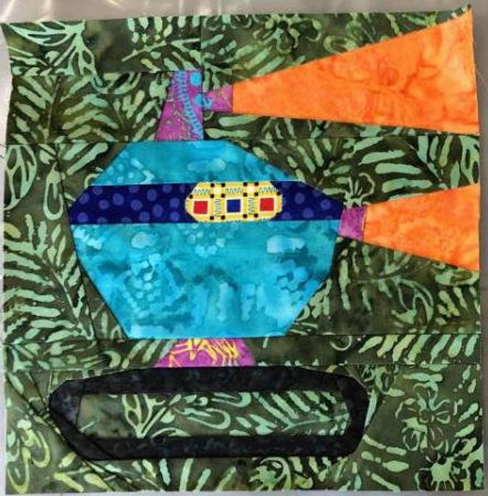 PDF Robot Quilt Block Pattern foundation paper piecing | Etsy