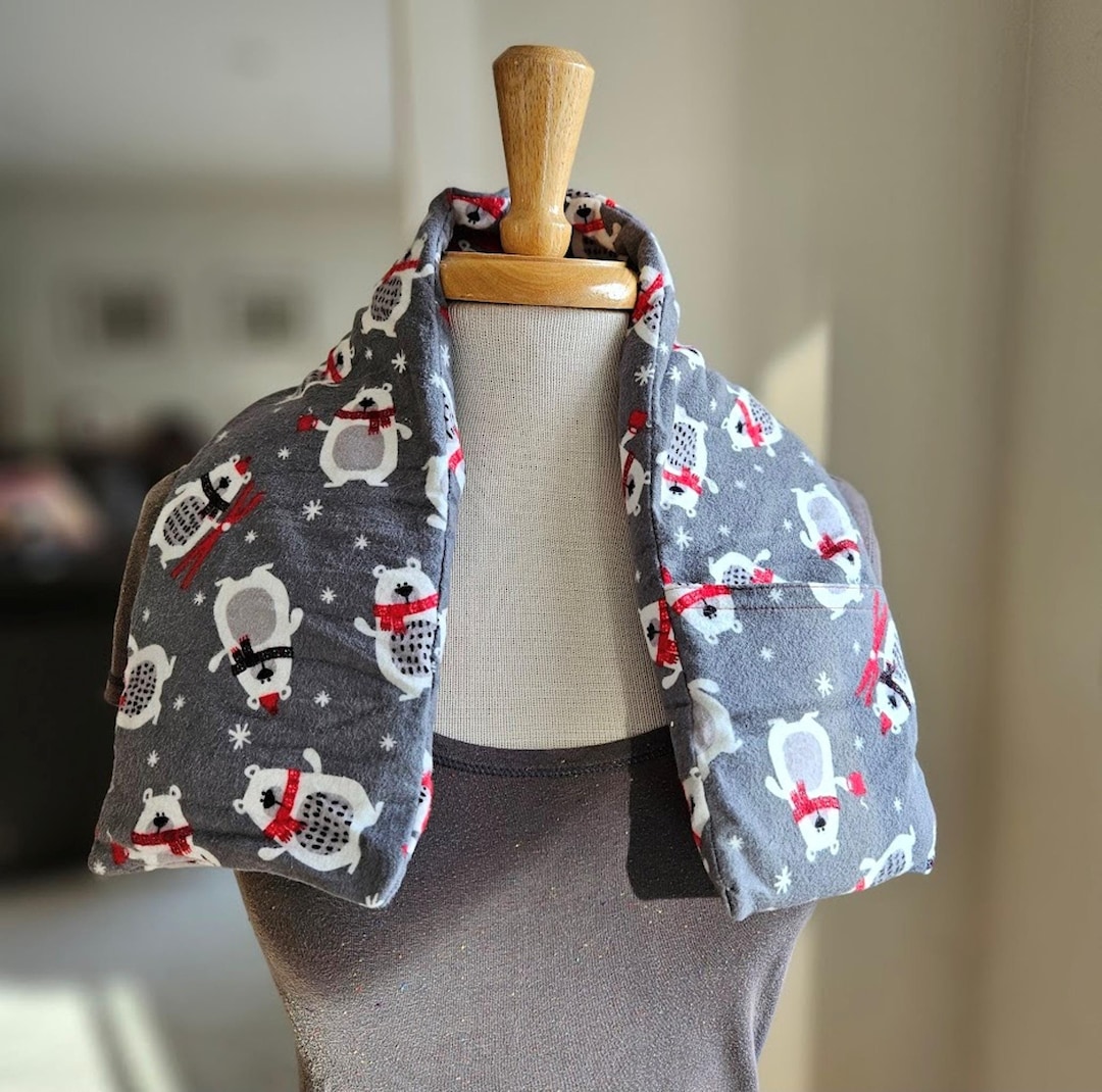 30" Hot Cold Shoulder Wrap - Heat Pack - Microwave Rice Heating Pad ...