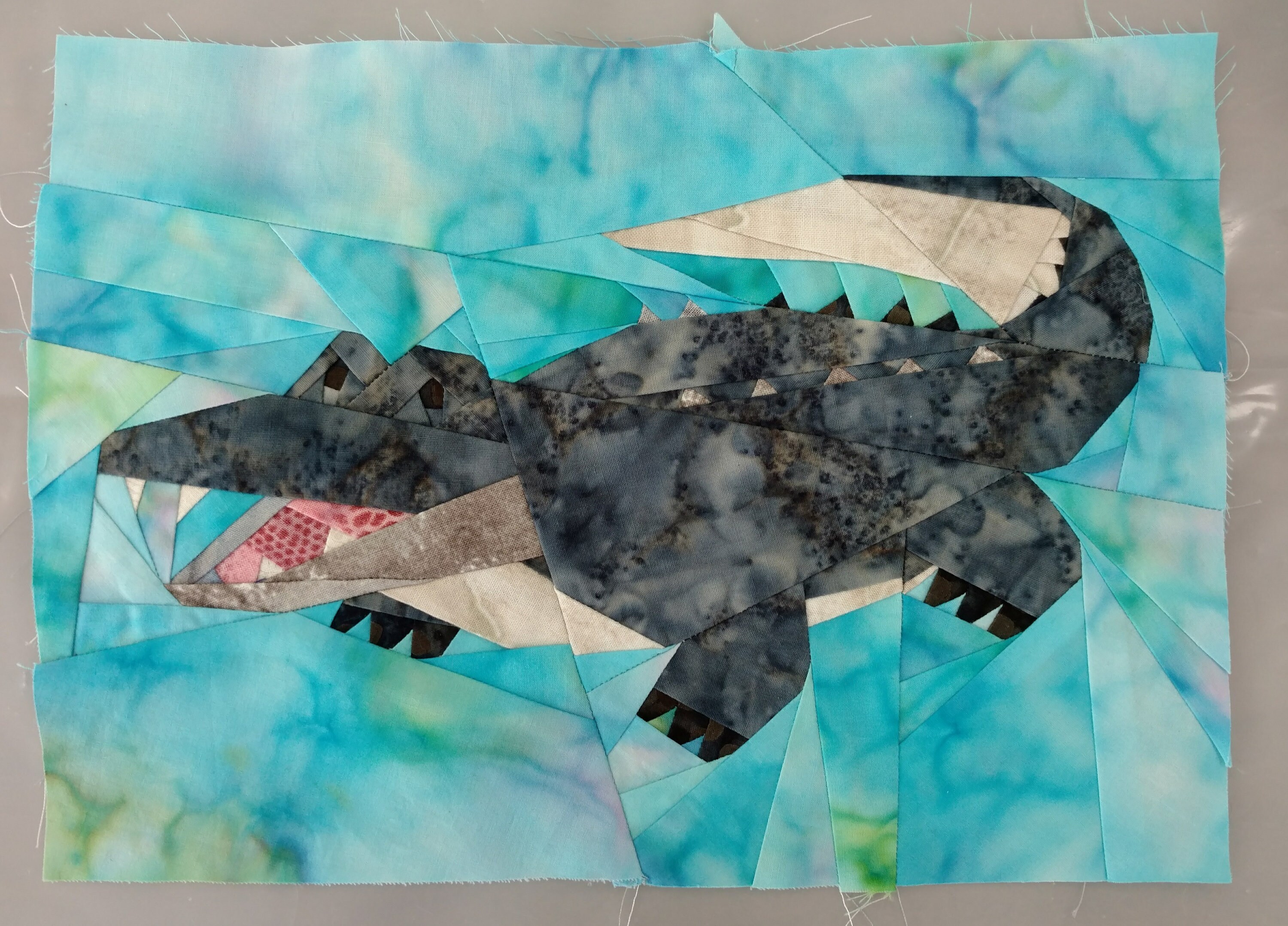 PDF Alligator Quilt Block Pattern 10 inch x 7 inch | Etsy