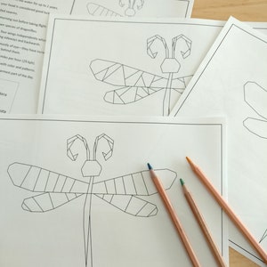 PDF Dragonfly Coloring Pages Graphic Design Printable Insect ...