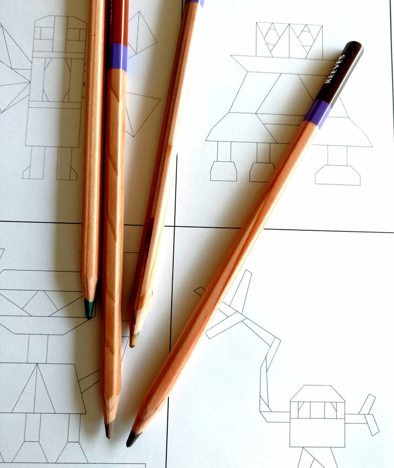 PDF Robot Coloring Pages Graphic Design Printable Science | Etsy