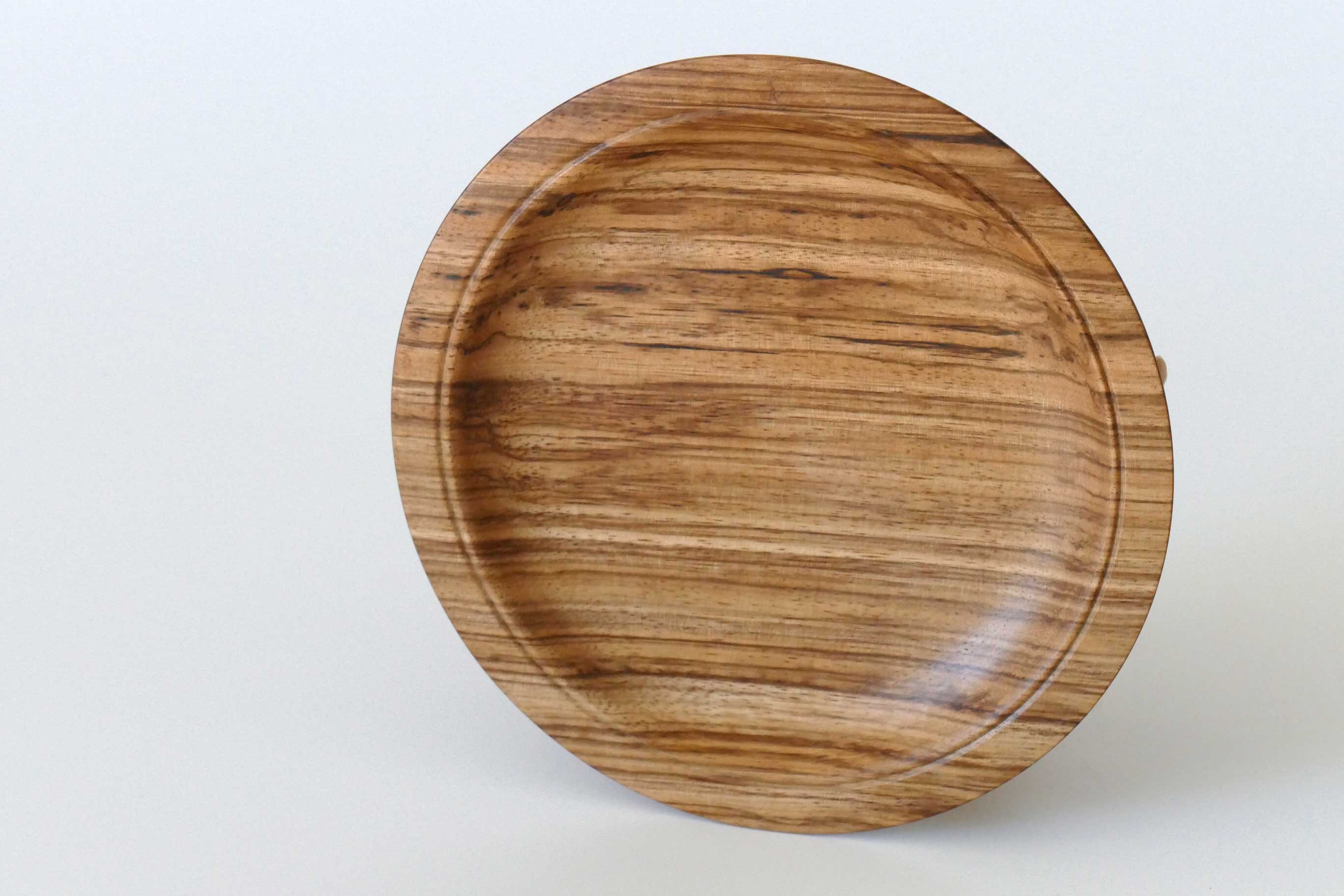 Round Wooden Plate, Wood Serving & Decor Dish, Small Serving Tray, Eco ...